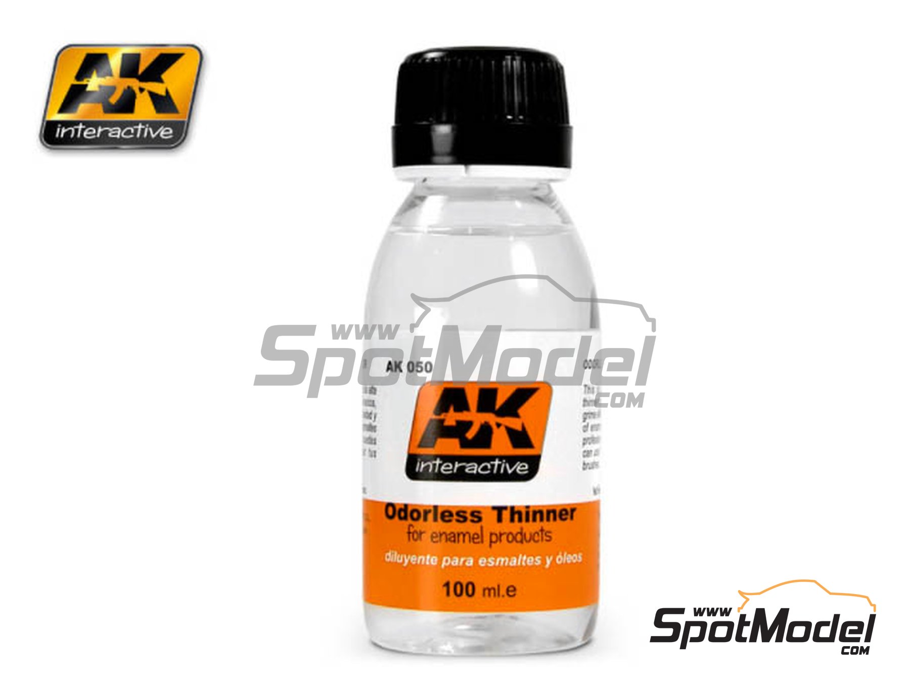 AK Interactive AK050: Thinner Odorless thinner for enamel and oil ...